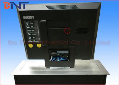 China Meeting Room Table Motorized Lift Mechanism , All In One Adjustable Computer Screen Lift for sale