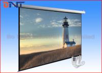 China 100 Inch Electric Projector Screen , Motorized Rear Projection Screen for sale