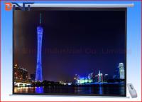 China Motorized Projection Projector Screen , 150 Inch Projector Screen With CE Approved for sale