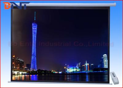 China Motorized Projection Projector Screen , 150 Inch Projector Screen With CE Approved for sale