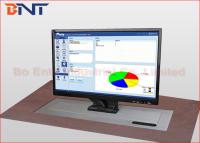 China 19 - 22 Inch Desktop Computer Monitor Lift With Stainless Steel Panel for sale