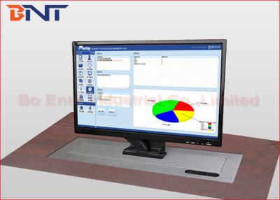 China 19 - 22 Inch Desktop Computer Monitor Lift With Stainless Steel Panel for sale