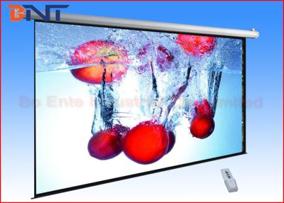 China Pull Down Video Projection Projector Screen , 16 9 Projection Screen Sizes 92 Inch for sale