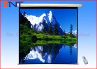 China Electric Projector Screen Ceiling Mount 136 Inch For Commercial Presentation for sale