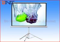 China 120 Inch Portable Projection Projector Screen With Tripod Stand Manual Fixed Lock for sale