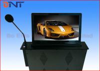 China 18.5 Inch Motorized Computer Desk Monitor Lift With Conference Microphone for sale
