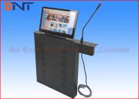 China Automatic Microphone Computer LCD Monitor Lift With 15.6 Inch Motorized Screen for sale