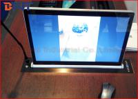 China Microphone Vertical Motorized LCD Monitor Lift With 17.3 Inch LED Screen for sale