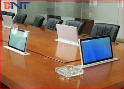 China 45 Degree Pop Up LCD Motorized Monitor Lift With 17.3 FHD Touch Screen for sale