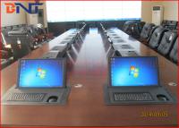 China 17 Inch Horizontal Flip Up Computer Monitor Lift Carbon Steel With Keyboard Mouse for sale