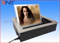 China Meeting Computer Monitor Lift , Automatic Motor Drive Flip Up Monitor Lift for sale