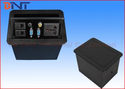 China 3.5 Audio Hotel Conference Desktop Pop Up Socket With USB 150*120*135mm for sale