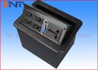 China Telephone Hidden Desktop Power Sockets , Office Furniture Table Pop Up Sockets for sale
