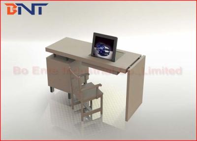 China Video Conference Table LCD Monitor Lift With 19 Inch Flip Up Monitor for sale