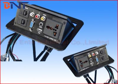 China Hidden Pop Up Desktop Power Sockets With Connection Cables ROSH Approved for sale