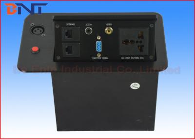 China Pop Up Hidden Desktop Power Sockets For Conference Room Table AV Solutions for sale