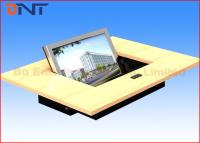 China Black Matte Touch Screen Flip Up  LCD Monitor Lift For Audio Video Conference for sale