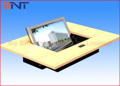 China Black Matte Touch Screen Flip Up  LCD Monitor Lift For Audio Video Conference for sale