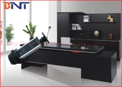 China Manual Pop Up Counter Outlet , Vertical Pull Up Kitchen Worktop Electrical Sockets for sale