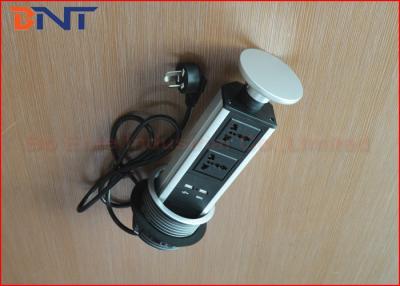 China IP20 Pneumatic Pop Up Counter Outlet For Conference Room / Home Furniture for sale