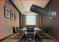 China Black Desktop Hidden Conference Table Socket , Tabletop Rotating Power Strip for sale