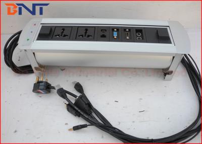 China Silver Motorized Rotatable Power Strip Socket Pop Up With Touch Button Press for sale
