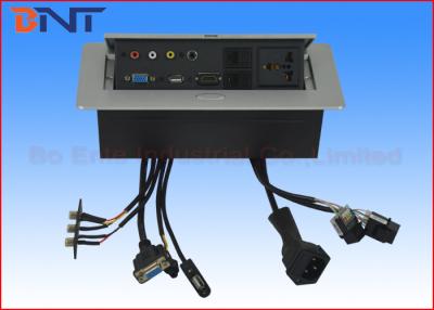 China Commercial Oval Corner Pop Up Plug Socket With Network RCA HDMI Connector for sale