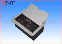 China Aluminum Alloy Tabletop Flip Up Power Outlet Box For Office Furniture for sale