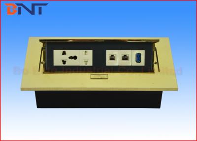 China Removable Pop Up Desktop Power Plug With RJ45 CAT 6 Network Connector for sale