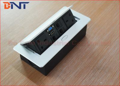 China Hydraulic Oval Pop Up Desk Pop Up Sockets With UK Standard Power Outlet for sale