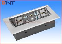 China HDMI Pop Up Plug  With RJ45 Network , Desk Hidden Socket For Meeting Table for sale