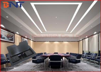 China Double Power Pulling Table Cable Cubby For Conference Desktop AV Solutions for sale