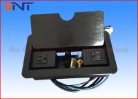 China Round Corner Manual Flip Up Power Outlet With 1.5 Meter Cable Connectors for sale
