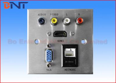 China Compact Media Hub / Multimedia Socket Plate For High Class Hotel for sale