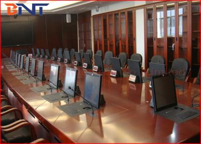 China Public Security Department Project , Flip Up Type Motorized LCD Monitor Lift With 19