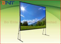 China High Transparent Rear Projection Projector Screen For 100 Inch Portable Fast Fold Screen for sale