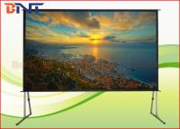 China Larger Room Front Rear Fast Fold Projector Screen 300 Inch With Aluminum Frame for sale