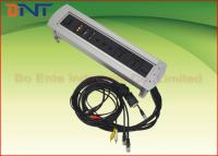 China USB / RJ45 / VGA Rotating Power Socket Tabletop Interconnect Box for sale