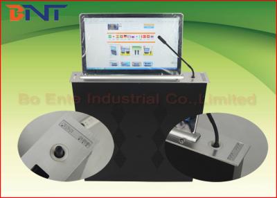 China Slim Conference Tabletop Motorized LED / LCD Monitor Lift With FHD Screen for sale