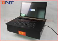 China Conference Tabletop Motorized Flip Up Lcd Monitor Meeting Lifting Device With Keyboard & Mouse for sale