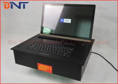 China Conference Tabletop Motorized Flip Up Lcd Monitor Meeting Lifting Device With Keyboard & Mouse for sale