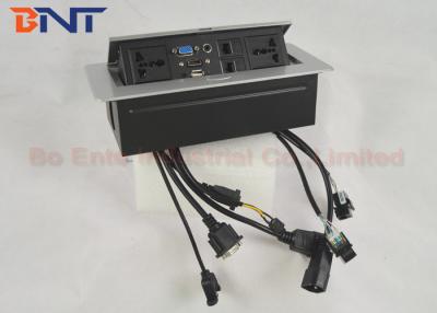China Popular Office Desk Pop Up Sockets , Desk Hidden Socket with Universal Outlets for sale