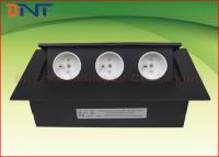 China Office Hidden Desk Pop Up Sockets  , Pop Up Plug Socket with 3* French Outlets for sale