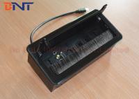China Black Tabletop Manual Flip Up Outlet / Interconnection Multiple Socket For Office for sale