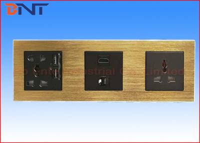 China 3 Way Wall Socket Plates For Multimedia Classroom / Training Room for sale