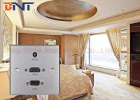 China Aluminum Alloy Wall Socket Plates 86×86MM For Five Star Hotel Guest Room for sale