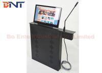 China Aluminum alloy LED / LCD Monitor Screen Lift with Conference Microphone System for sale