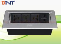 China Smart Office Desktop Hidden Hydraulic Pop Up Power Socket Box 3* Universal power for sale