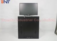 China 22 Inch Aluminum Alloy Brushed Panel LCD Motorized Lift With RS232 Central Control Sliver for sale