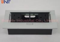 China Multi-Functional Zinc Alloy + Cold Rolled Steel Desk Pop Up Sockets / Pop Up Power Box for sale